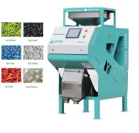 China LED Light Industrial CCD Plastic Color Sorting Machine 99.99% Accuracy 0.3-0.5 T/H for sale