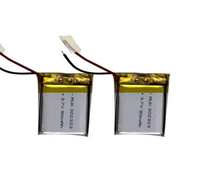 China Légère 3,7V 90mAh LiPo batterie 351624 302323 batterie énergie verte for sale