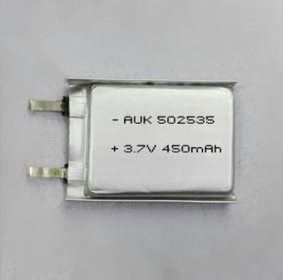 China 1C Petite batterie LiPo 3,7V 450mAh Cellule 502535 Pour outil électrique for sale