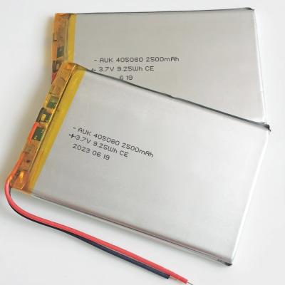 China 8.88wh 3.7v Rechargeable LiPo Battery 2500mah Polymer Lithium Battery for sale