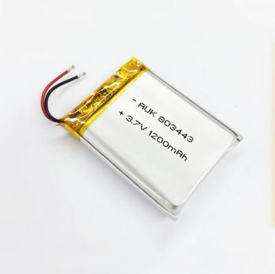 China 603450 Battery 3.7V 1200mAh Lithium Polymer Batteries Lipo For Beauty Equipment Bluetooth Headset Fingerprint Door Lock for sale
