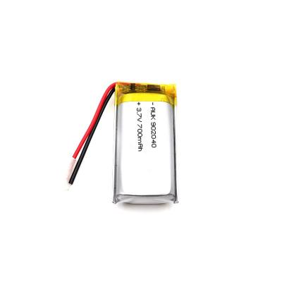 Китай 3.7V 700mAh 602060 Литий-ионные батареи OEM Липо электрический аккумулятор 4.2V Зарядное напряжение 2,59Wh 800mAh продается