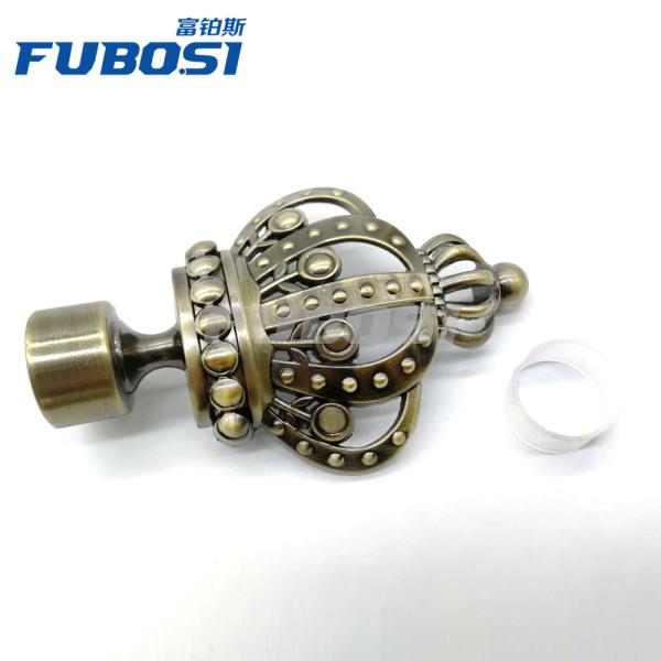 Quality New Design Crown Curtain Finials/ Finials for Curtain Rod for sale