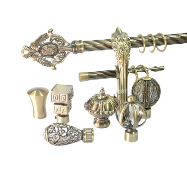 Quality Hanging Curtain Rod Finials with Rings for sale