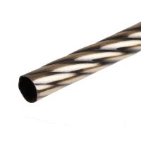 Quality Double Window Metal Curtain Twisted Pole for sale