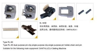 Cina Il singolo di scopo di Pin e della catena supporto della clip/Pin per la macchina Stenter della regolazione di SANTALUCLA i pezzi meccanici in vendita