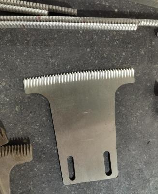 China 150 x 12 x 2 mm Serrated Industrial Blade for Packaging Film and Paper Cutting for sale