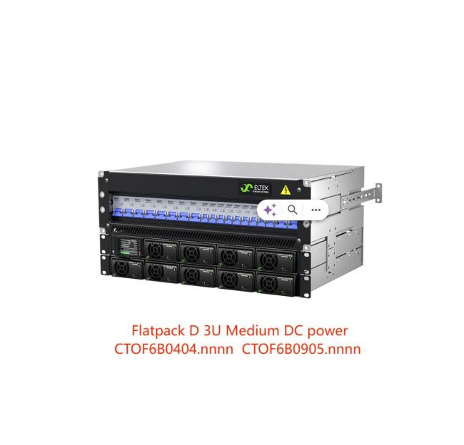 Eltek FPC Telecommunication -48Vdc 24KW DC power system with Smartpack S panel and 48V 3000W module