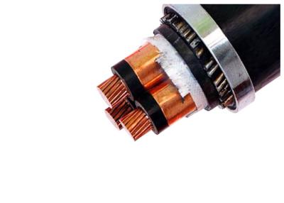 China 18 / 30kv Three Core Xlpe Insulated Power Cable Zr-pvc Medium Voltage for sale