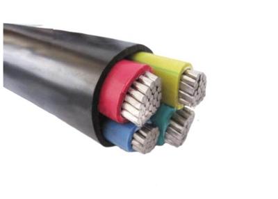 China Three And Half Core PVC Insulated Cables Unarmour Cable1000V Aluminum Conductor for sale