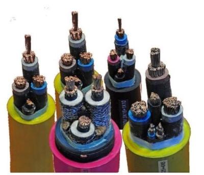 China Red Rubber Sheathed Cable With Mobile Metal Shield Monitoring Soft Cable for sale
