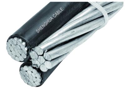 China 3 Core Aerial Bundled Triplex Service Drop Cable For Overhead Power Transmission Lines for sale