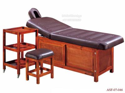 China ASF-07-046 Promotional Price Fashion Wooden Massage Bed All Set Salon Furniture for sale