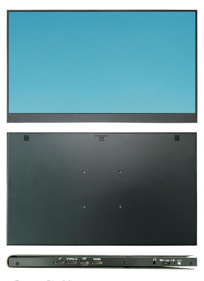 17.3 Inch Portable LCD Monitor with aluminum alloy case