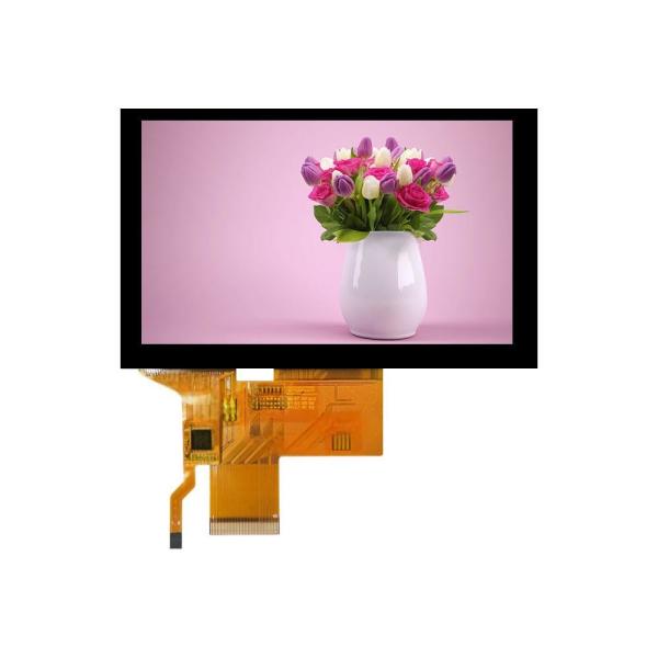 Quality 350 Cd/M2 5 Inch TFT Touch Screen 800x480 Resolution RGB Interface LCD Touch Display for sale