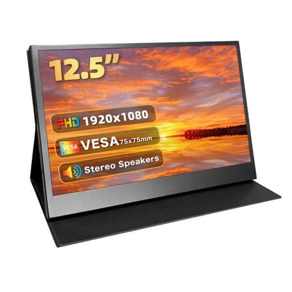 Quality Ultra Lightweight 12.5 Inch Portable LCD Display Monitor 3840 X 2160 HDMI for sale