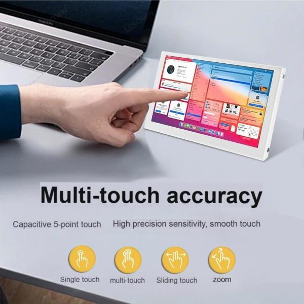 Quality 5 Inch Touch Screen Monitor 800x480 USB Interface Monitor 300 Cd/m2 for sale