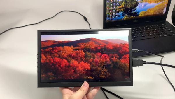 Quality 10.1 Inch Portable LCD Monitor 1024x600 Capacitive Touch Screen Monitor 300 Cd for sale