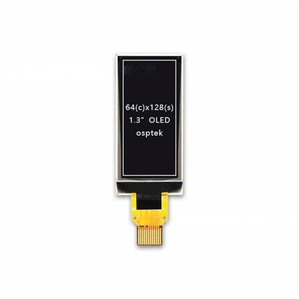 Quality 12P Plug In Interface 1.3 Inch OLED Display Module 64x128 Resolution 80 Cd/M2 for sale