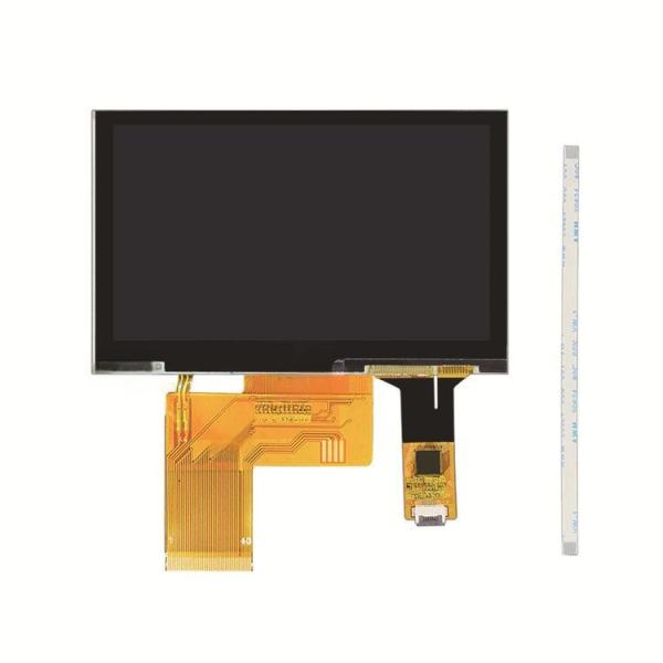 Quality 4.3 Inch Capacitive Touch Screen 500 Cd/M2 Touch Screen Display Module 800X480 for sale