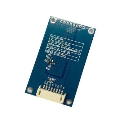 China 2.0 Inch Uart LCD Module 400 Cd/m2 Small LCD Display 240X320 Driver IC ST7789V for sale