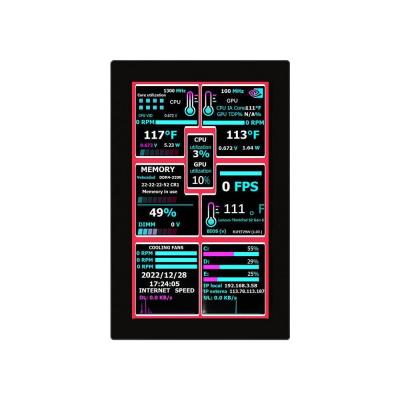 China 5 Inch Capacitive Touch UART LCD Display 720X1280 350 Cd/M2 Type C Interface for sale