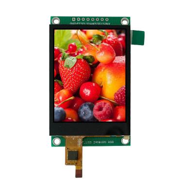 China 2.4 Inch UART LCD Display 8PIN SPI Interface 320*240 Resolution 300 Brightness Driver IC ST7789 With PCBA Board for sale