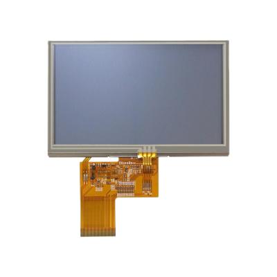 China RGB Interface 4.3 LCD Touch Screen Panel 400Cd/M2 40 Pin Resistive Touchscreen Wholesale for sale