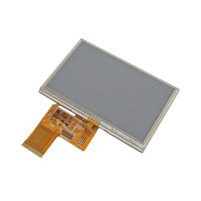 China RGB Interface 4.3 LCD Touch Screen Panel 400Cd/M2 40 Pin Resistive Touchscreen Wholesale for sale
