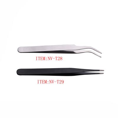 China Stainless Steel Nail Art Tools Straight or curved Shape Nail Tweezer for sale