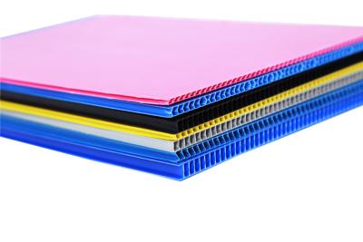 China Factory Price Colored Coreflute/ Corrugated/ Correx PP Plastic Hollow Sheet 4 x 8 for sale