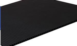 China 4X8 Black PP Hollow Sheet Corflute Floor Protection for sale