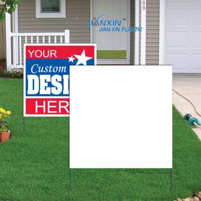 China UV Printing/PP Correx Yard Sign /Corrugated Outdoor Sheets /Plastic Hollow Signs for sale