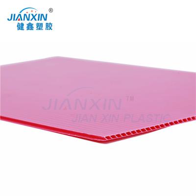 China Colorful PP Fluted Plastic Sheets / PP Hollow Boards for sale