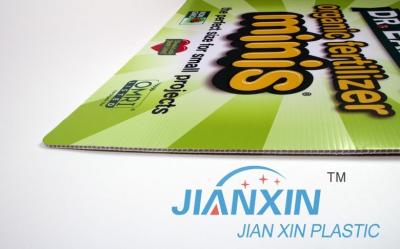 China Plastic Core Flute Board Sign for sale