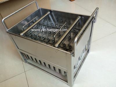 China Commercial popsicle mold stainless ice pop mold high quality with stick holder 40pieces for sale