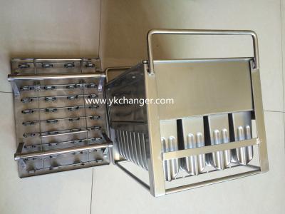 China Frozen popsicle mold stainless steel ice pop mold high quality with stick holder 40pieces for sale