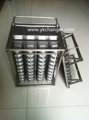 China Popsicle mold set basket stainless steel ice cream mold with stick extractor for sale