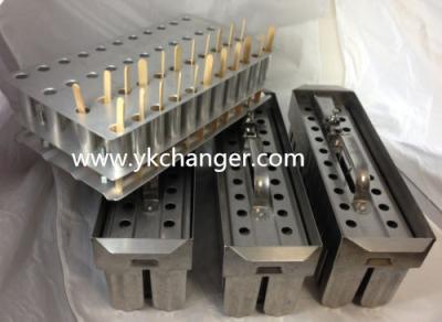 China Ice lolly moulds stainless steel popsicle forming molds for poles with stick holder stick aligner commercial use for sale