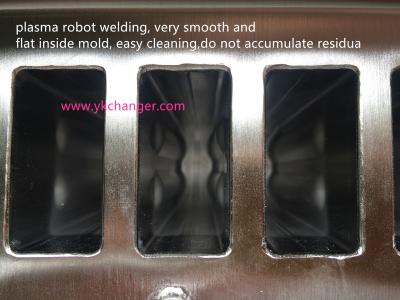 China Stainless steel ice cream moulds commericial use 2x11 22cavities 90ml with stick extractor ataforma for sale