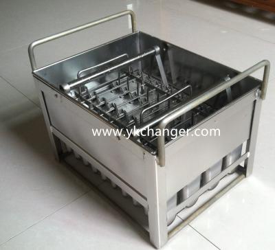 China Basket ice cream form ice cream maker moulds  4x10 40pieces 90ml with stick holder high quality commercial use manual for sale