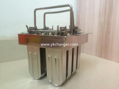 China Stainless steel popsicle molds DIY home use food grade high quality 8pieces each time with stick holder for sale
