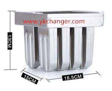 China Stainless steel ice pop molds DIY home use food grade high quality 8pieces each time with stick holder for sale