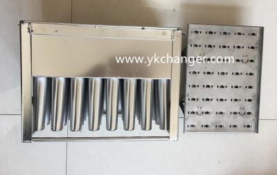 China Stainless steel basket ice pop mold popsicle molds ice cream moulds with stick holder 88ml 40peices each time for sale