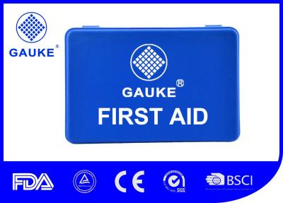 China Hot Sale Blue Factory First Aid Kit PP Plastic Empty Box  Wall Bracket for sale