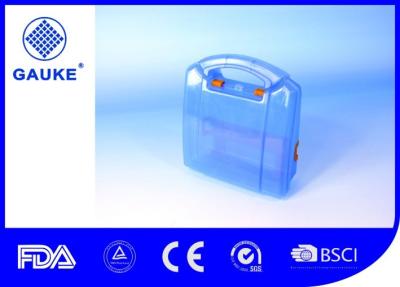 China Hot Sale Blue Empty PP Box  , PP First - Aid Boxes With Handle , Wall Bracket for sale