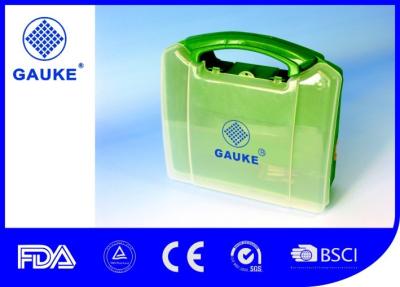 China Green Mint  Empty PP Box ,  PP First - Aid Boxes With Handle , Wall Bracket for sale
