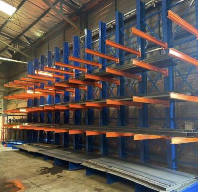 China 2-6 Levels Warehouse Storage Single Sided Cantilever Rack For Long And Bulky Items for sale