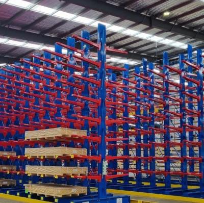 China 500-5000kg Industrial Cantilever Racking System Custom Arm Length Modular Design for sale