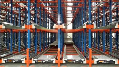 China Q235B Steel Radio Shuttle Warehouse Racking Heavy Duty Shelving Multi Level Type for sale